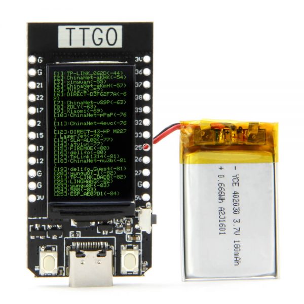 TTGO T-Display ESP32 + TFT LCD | 米羅科技文創學院