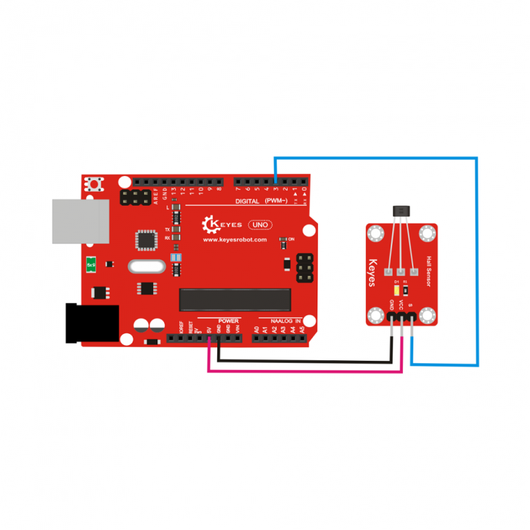 Keyes 霍爾開關模組 磁力感測器A3144 | 米羅科技文創學院
