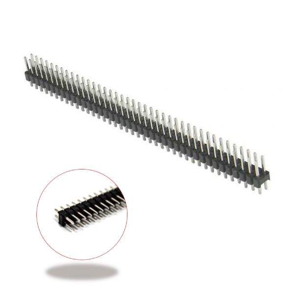 雙排排針 180度排針 1x40P 40PIN 腳距2.54mm | 米羅科技文創學院