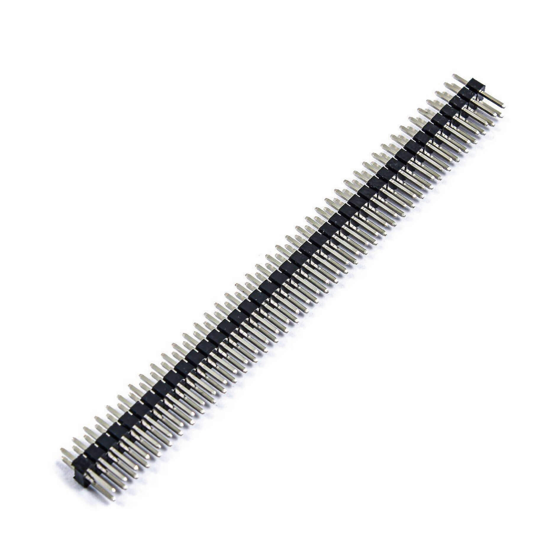 雙排排針 180度排針 1x40P 40PIN 腳距2.54mm | 米羅科技文創學院