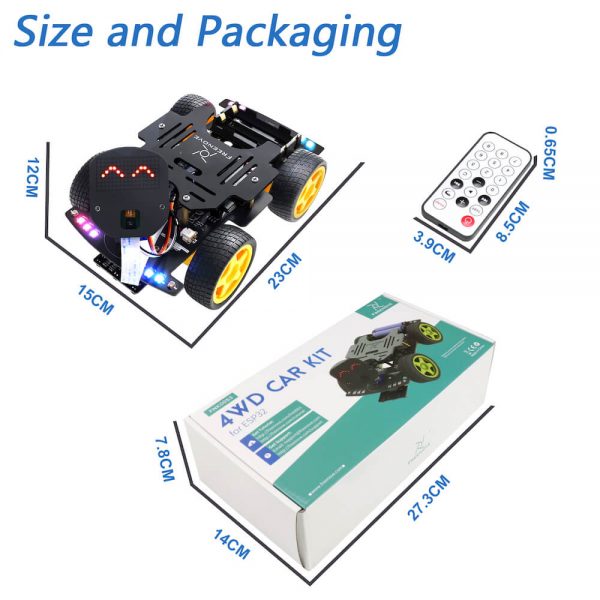ESP32-WROVER-CAMERA 4WD Car Kit Arduino IDE 四驅車套件 | 米羅科技文創學院